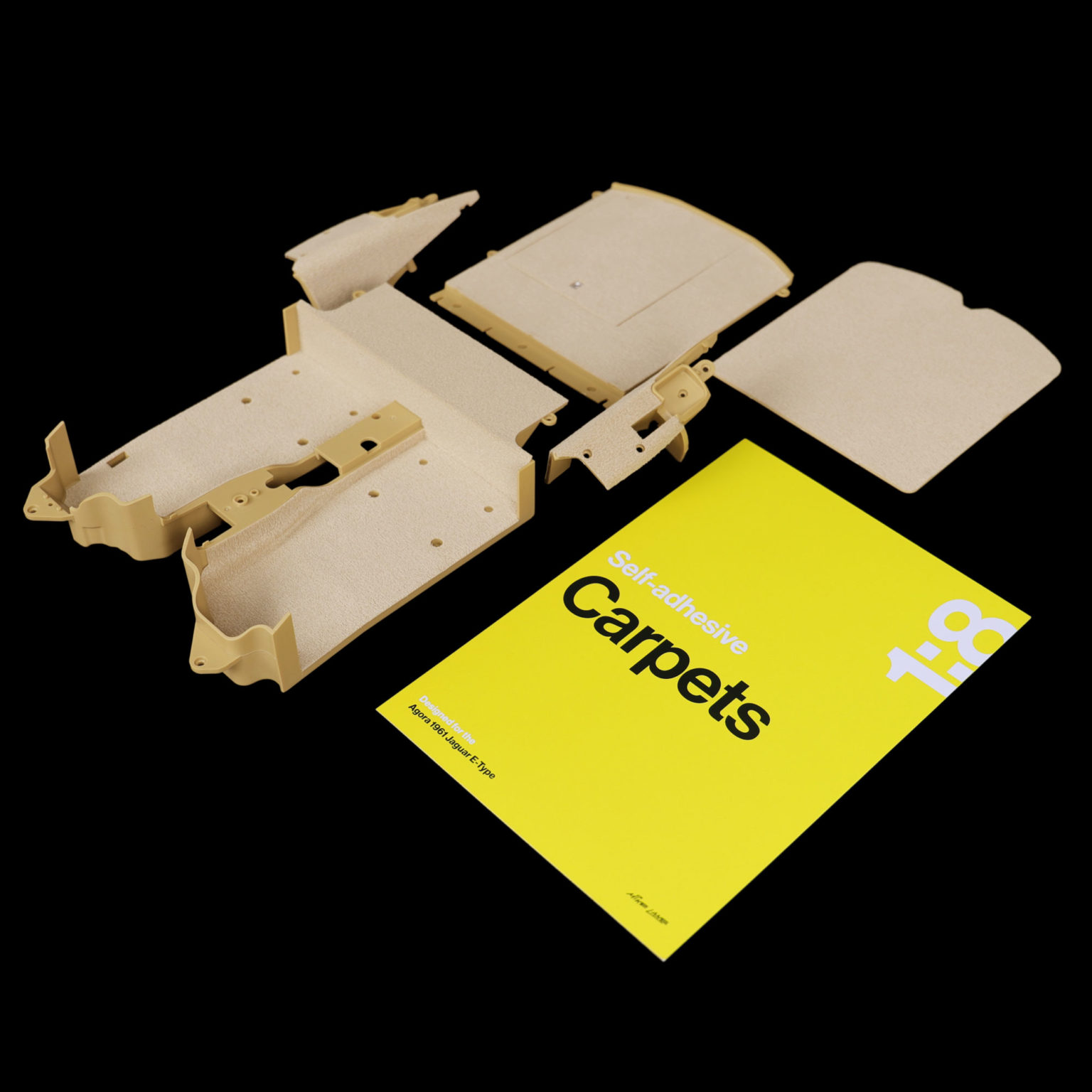 1:8 Jaguar E-Type Self-Adhesive Carpets | Agora E-Type mods