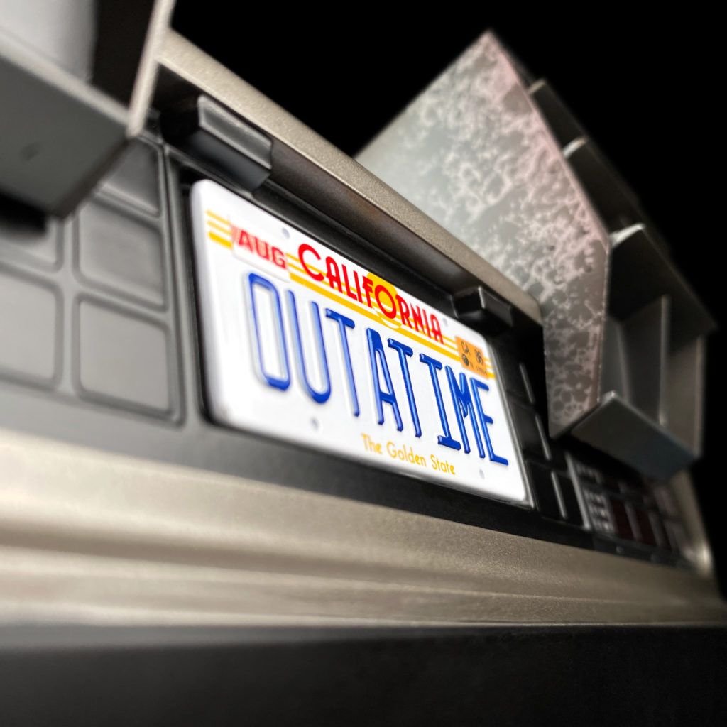 Die-cast metal licence plates for 1:6 Hot Toys DeLorean model | Mike Lane