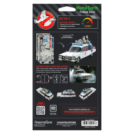 Metal Earth Ghostbusters ECTO-1 – Premium Series Metal Earth Model Kit
