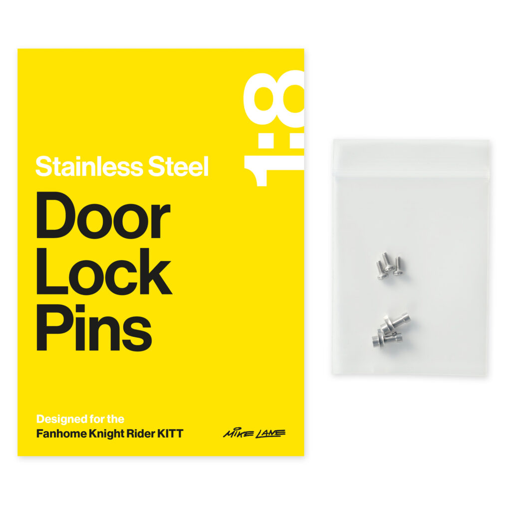 KITT Stainless Steel Door Lock Pins | Fanhome 1:8 KITT Door Pins