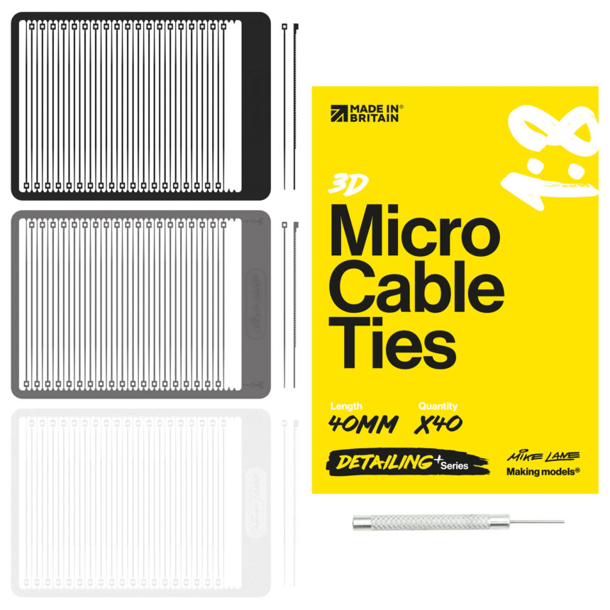Micro Cable Ties for Models | Tiny Zip Ties | Mike Lane Mods
