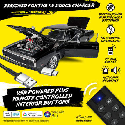 Fanhome Dodge Charger USB Power Mod with RF Remote Control