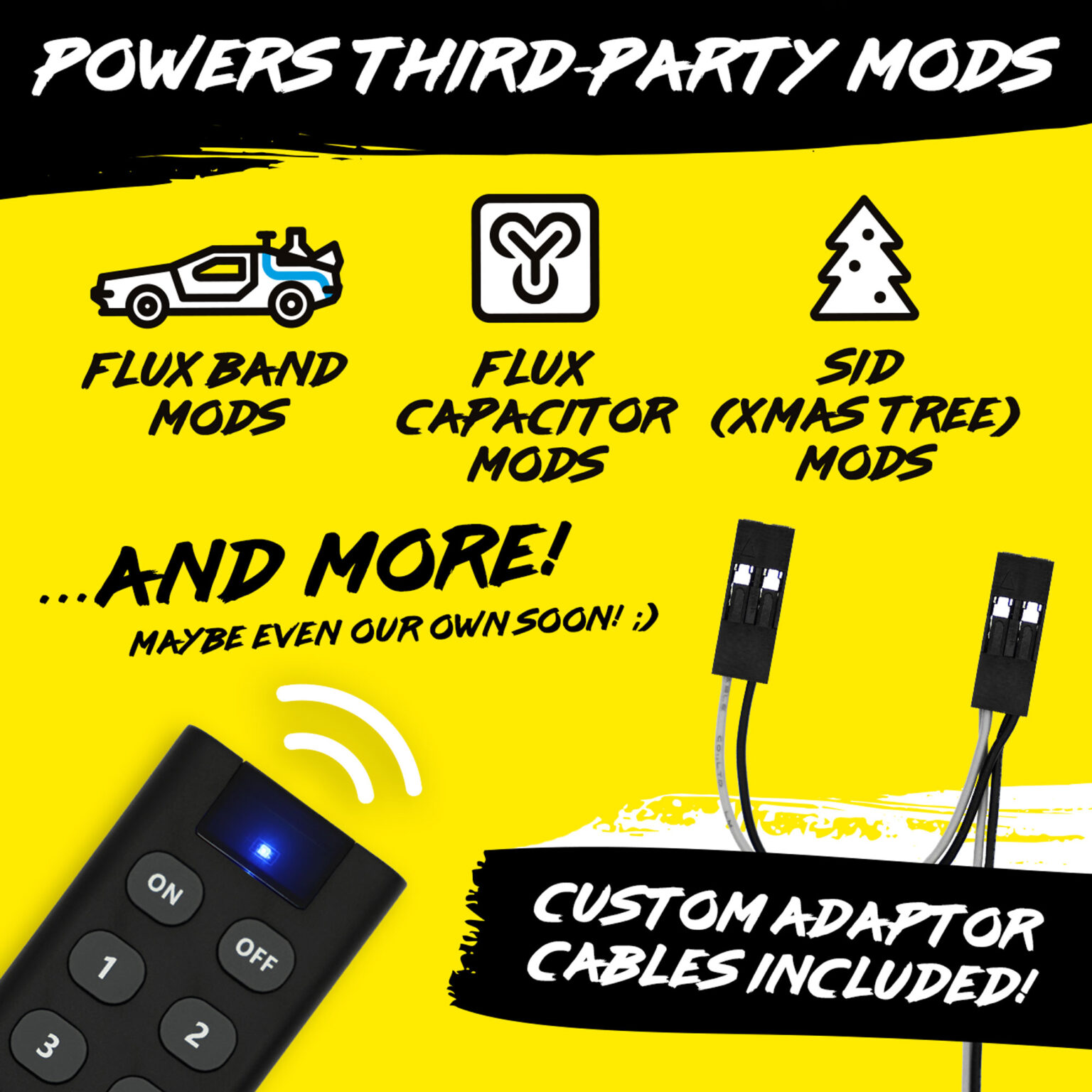 Fanhome/Eaglemoss DeLorean USB Power Mod with RF Remote