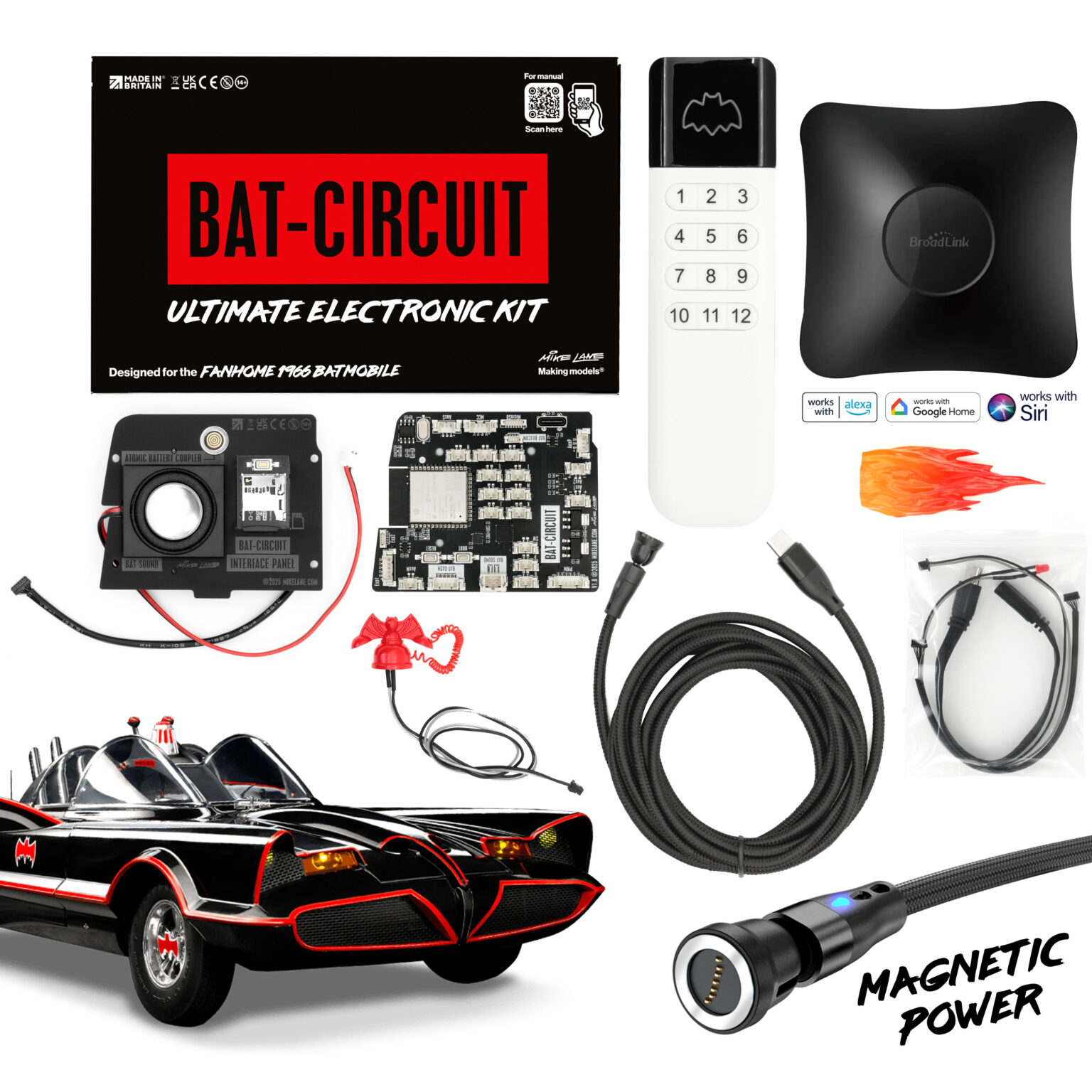 Fanhome '66 Batmobile Bat-Circuit et module d'alimentation RF | Mike Lane