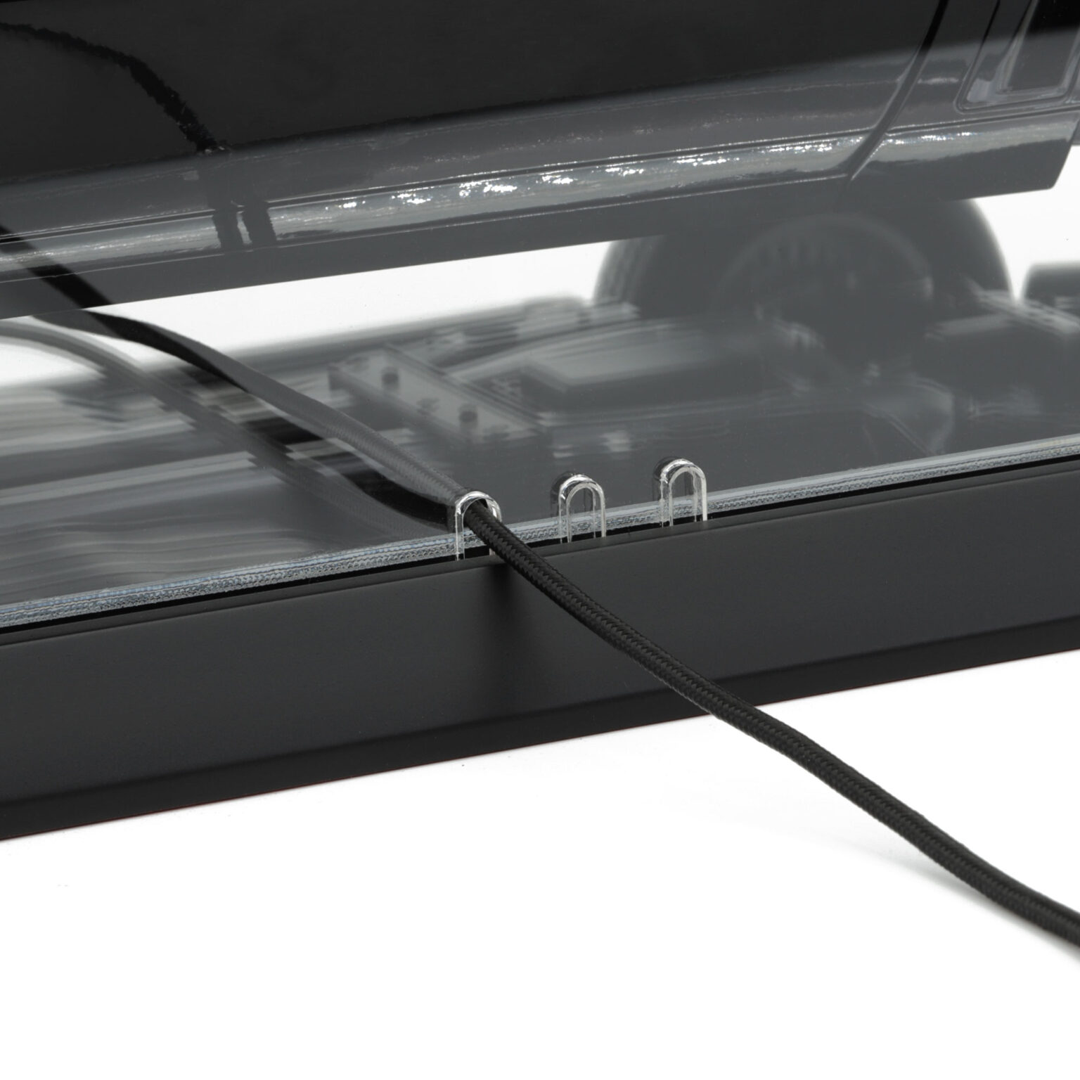 Pro Display Case for 1:8 Models with Cable Entry & Wooden Base