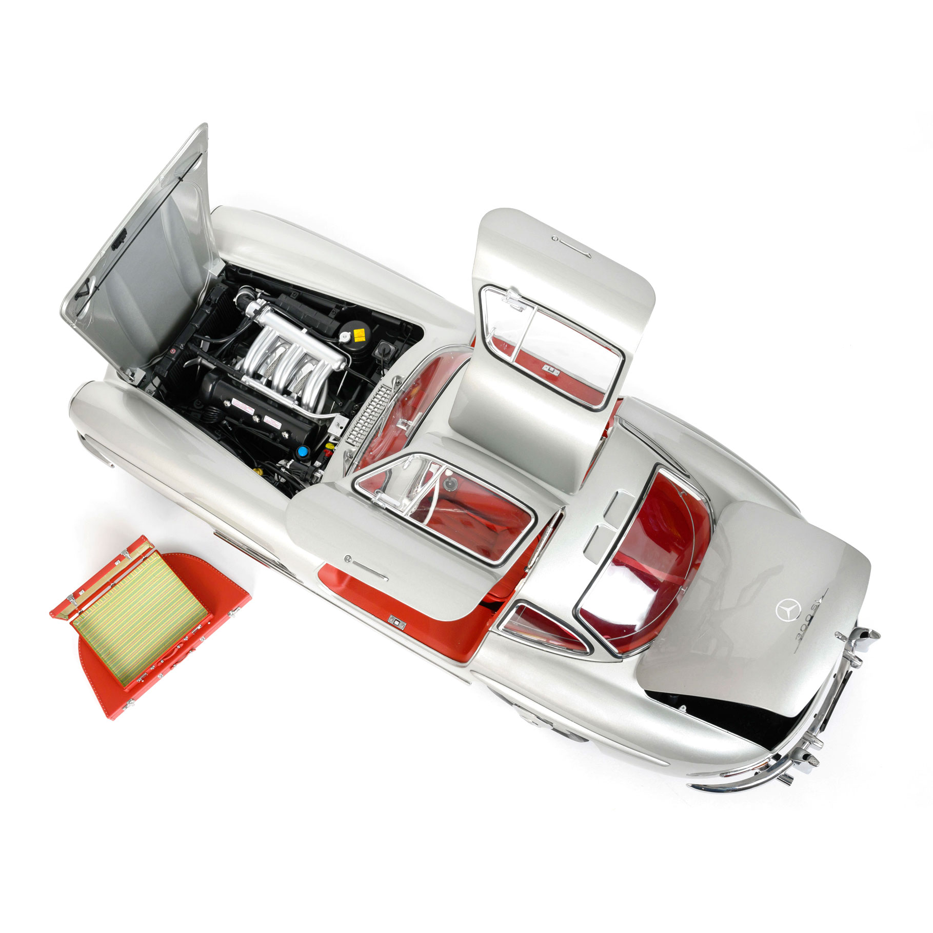 IXO Mercedes 300 SL Flügeltürer Modellbausatz im Maßstab 1:8 | Metallguss