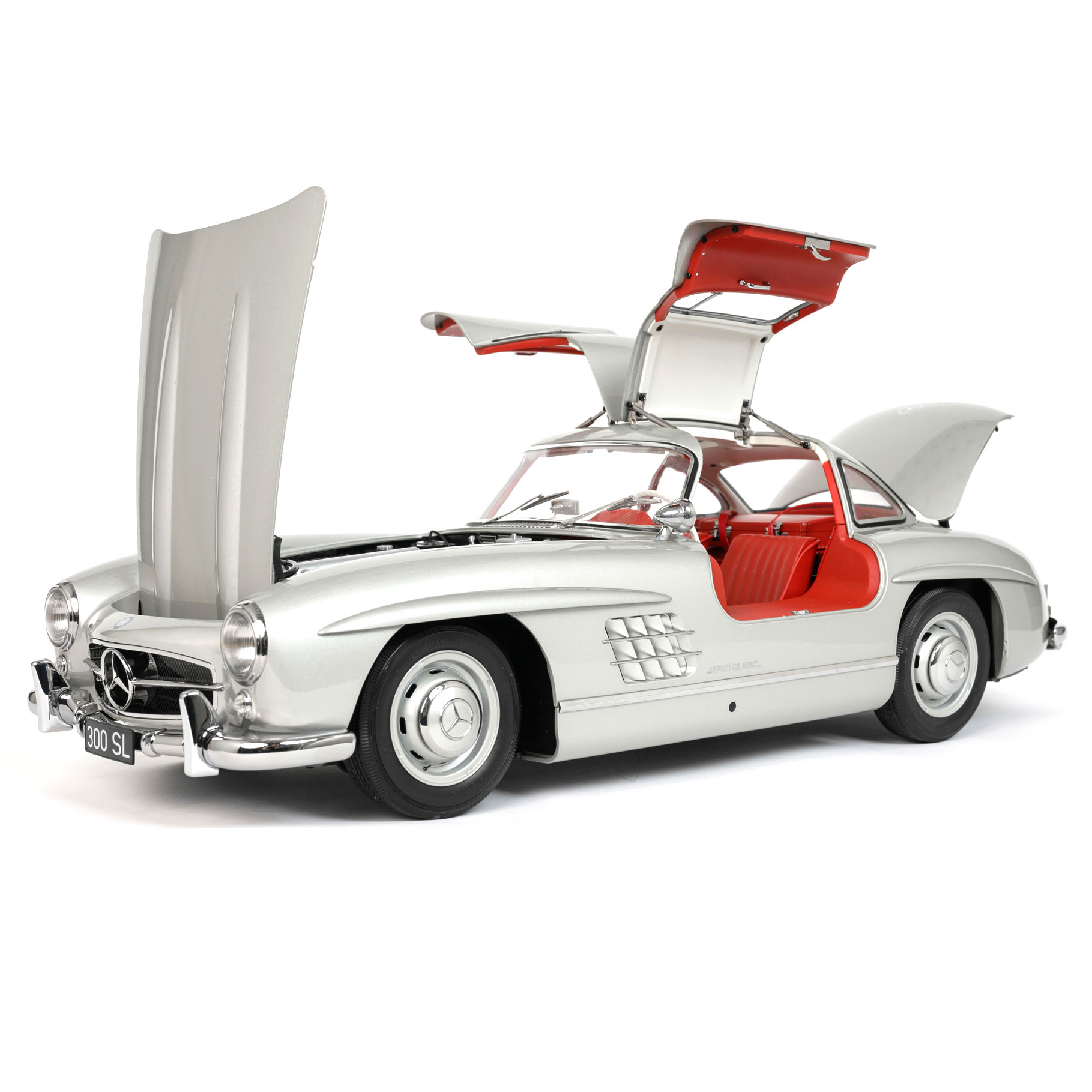 IXO Mercedes 300 SL Flügeltürer Modellbausatz im Maßstab 1:8 | Metallguss